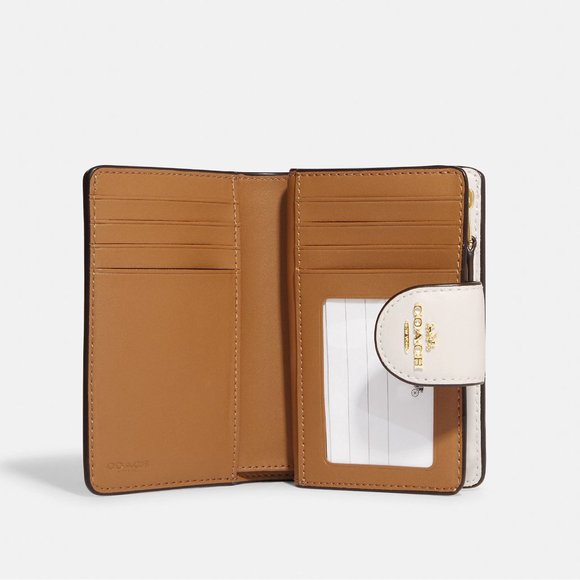 Coach | Bags | Coach Medium Corner Zip Wallet In Signature Canvas With ...
